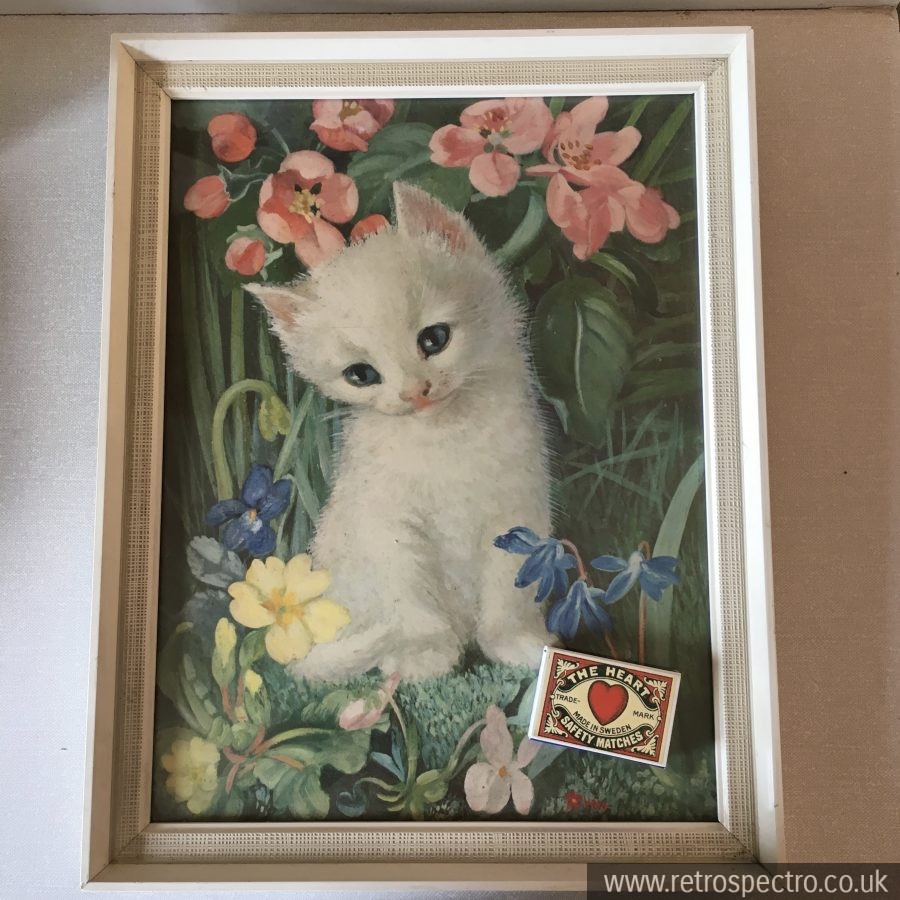 Framed Cat Print - RetroSpectro