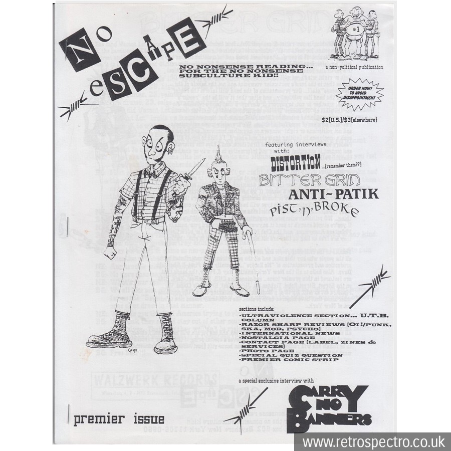 No Escape fanzine - No 1 - RetroSpectro
