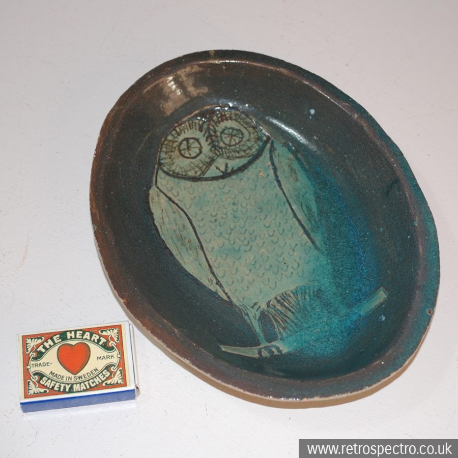 Earthenware Owl Dish - RetroSpectro