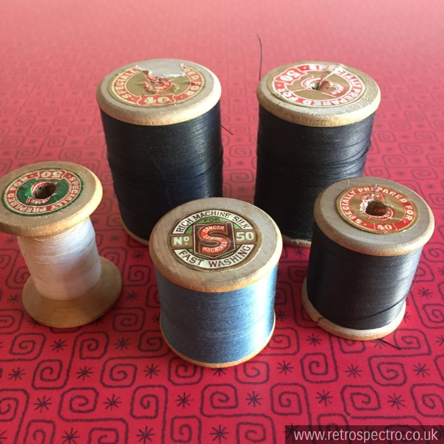 Selection Of Singer Cotton Reels - RetroSpectro