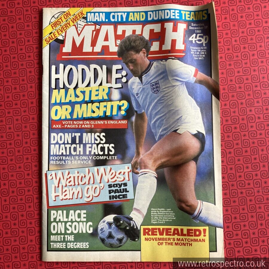 Match Magazine - 17th December 1988 - RetroSpectro