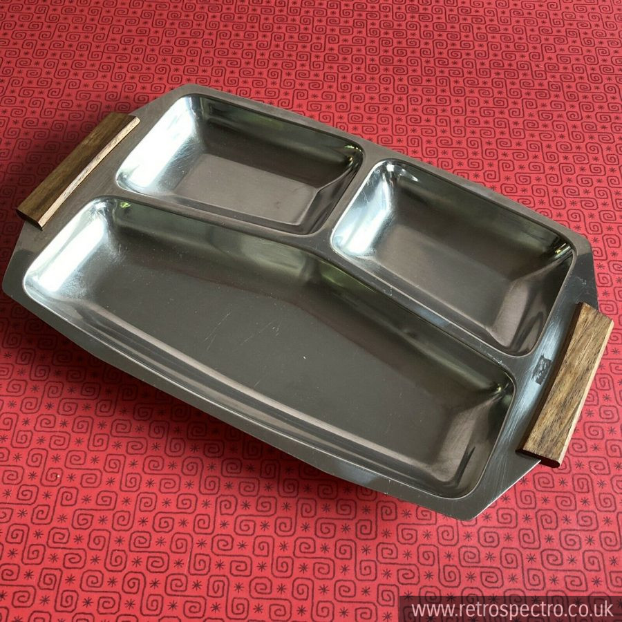 70s Stainless Steel Tray - RetroSpectro