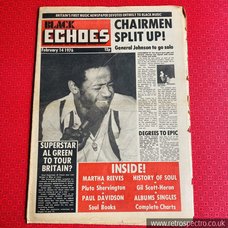 Black Echoes music paper - February 1976 - RetroSpectro