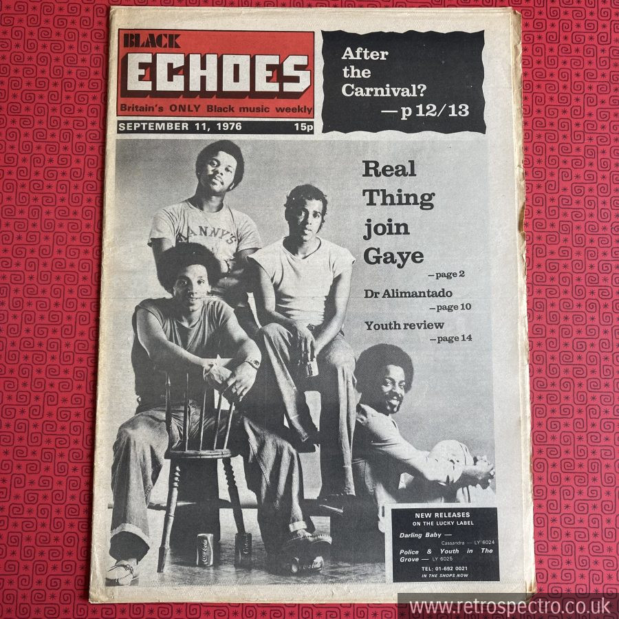 Black Echoes music paper - September 1976 - RetroSpectro
