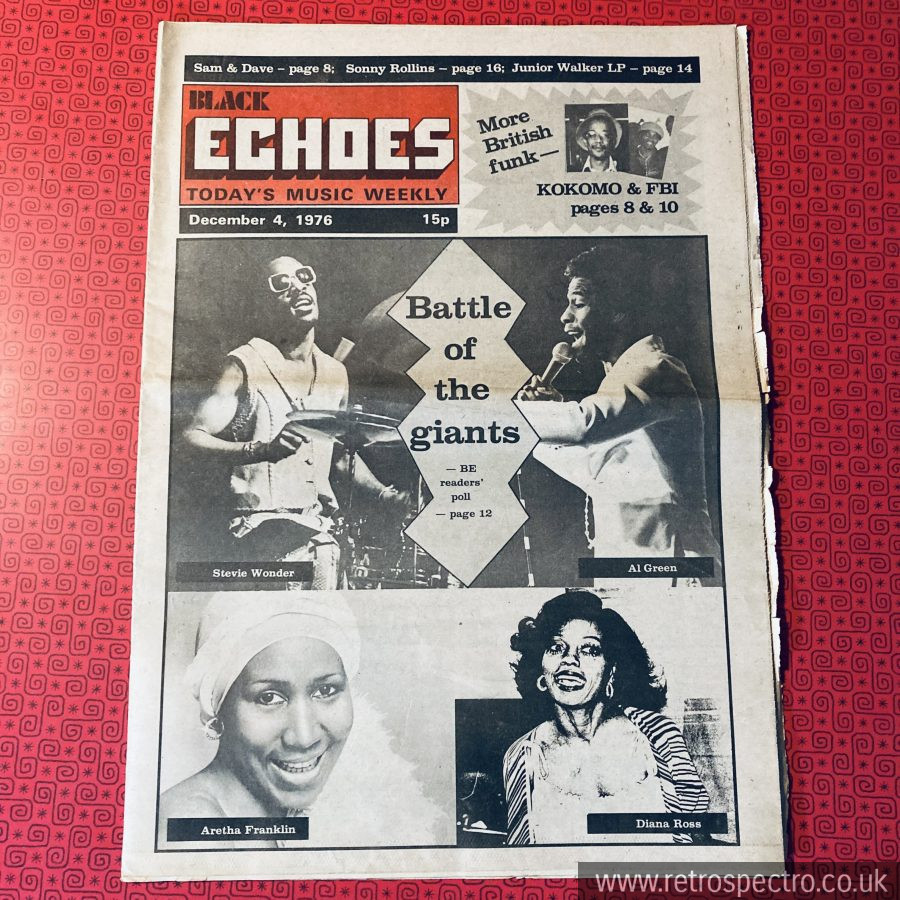 Black Echoes music paper - December 1976 - RetroSpectro