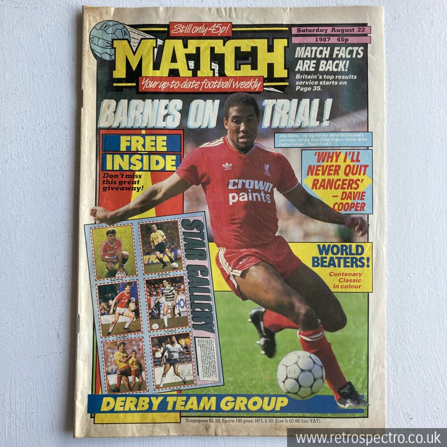Match Magazine - 22nd August 1987 - RetroSpectro