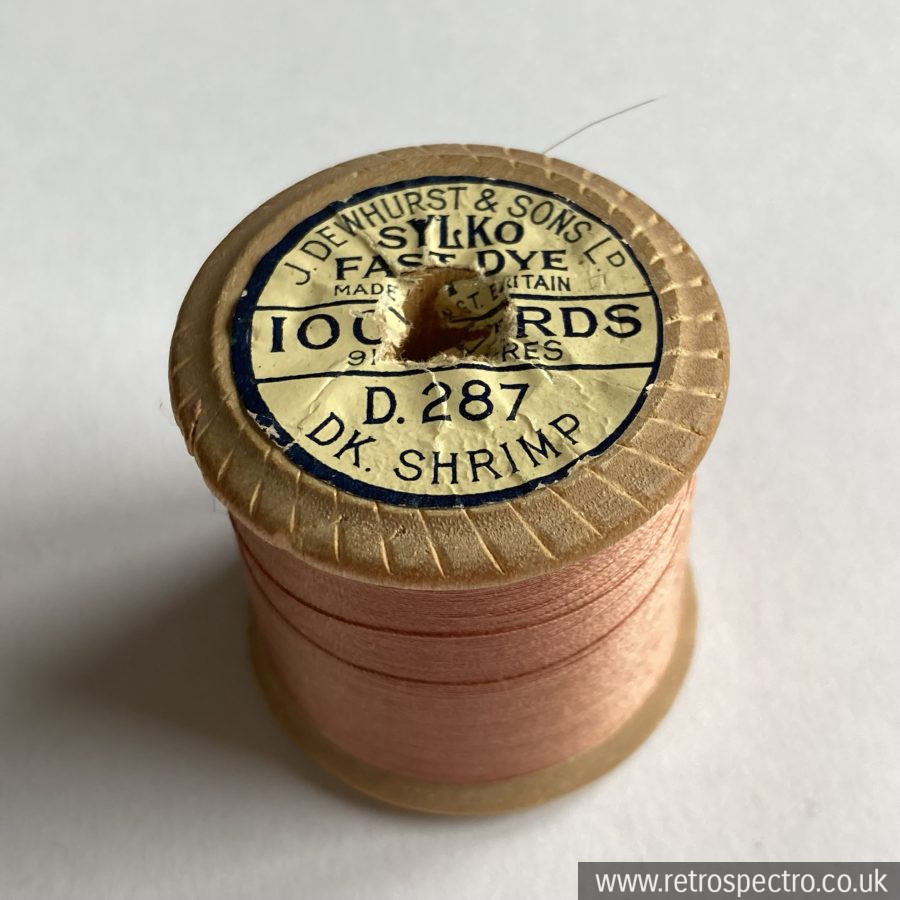 Sylko Cotton Reel - Dark Shrimp D.287 - RetroSpectro