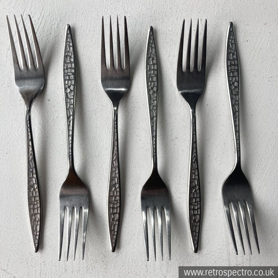 Viners Mosaic Table Forks - RetroSpectro