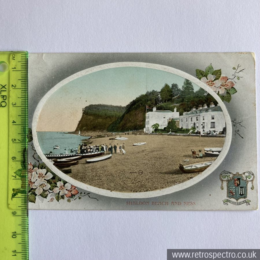 Postcard - Shaldon Beach And Ness, Devon - RetroSpectro