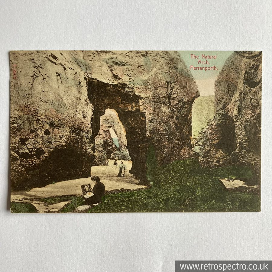 Postcard - The Natural Arch, Perranporth - RetroSpectro