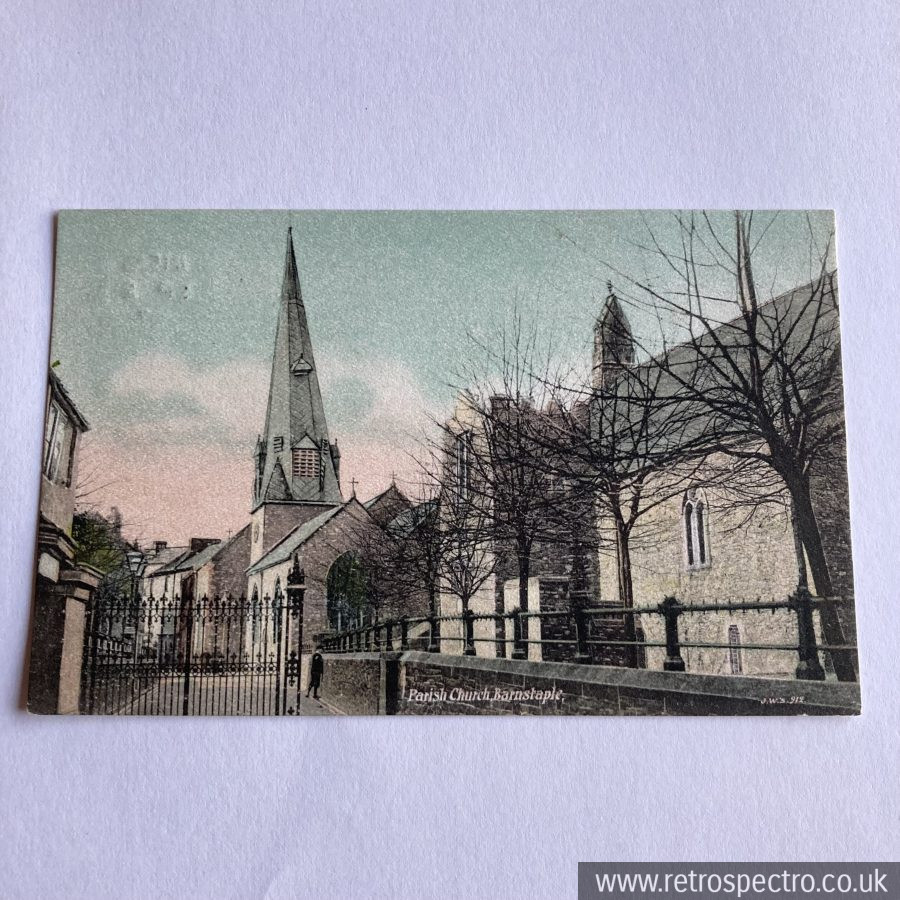 Postcard - Parish Church, Barnstaple - RetroSpectro
