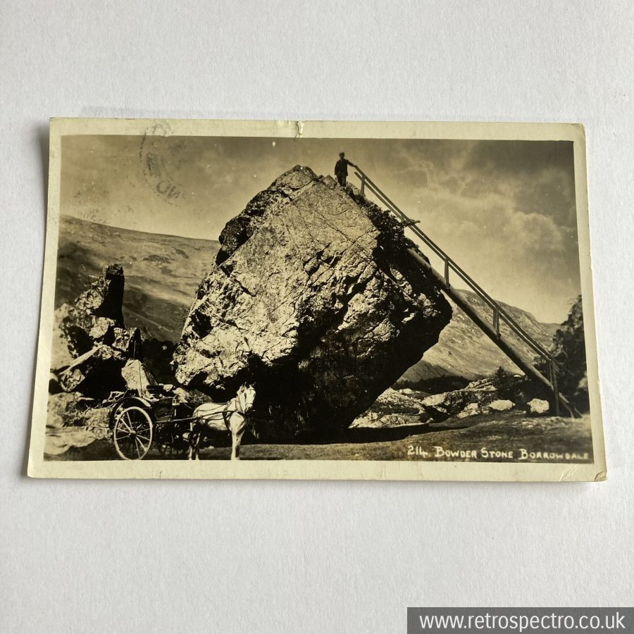 Postcard - Bowder Stone, Barrowdale - RetroSpectro