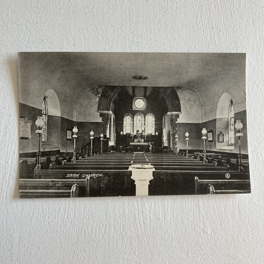 Postcard - Sark Church - RetroSpectro