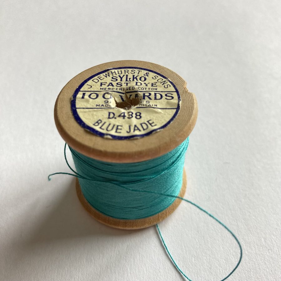 Sylko Cotton Reel - Blue Jade D.438 - RetroSpectro