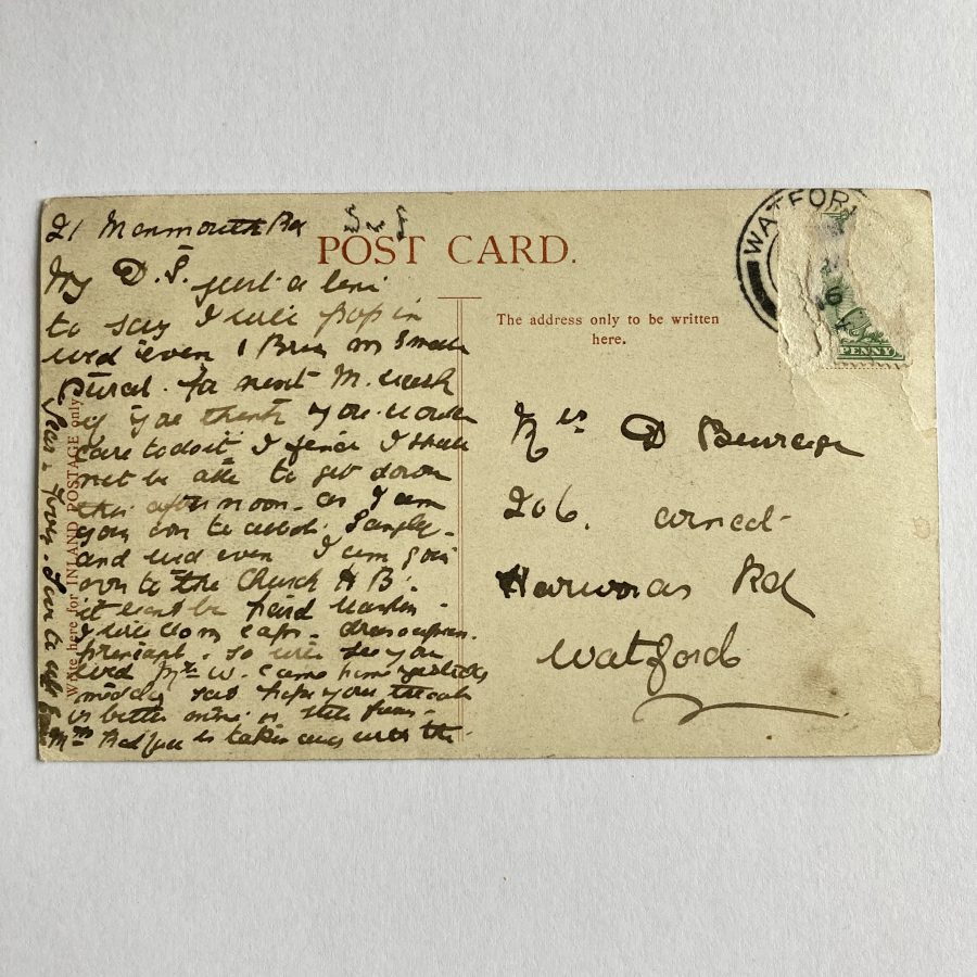 Postcard - Barsham Church, Beccles - RetroSpectro