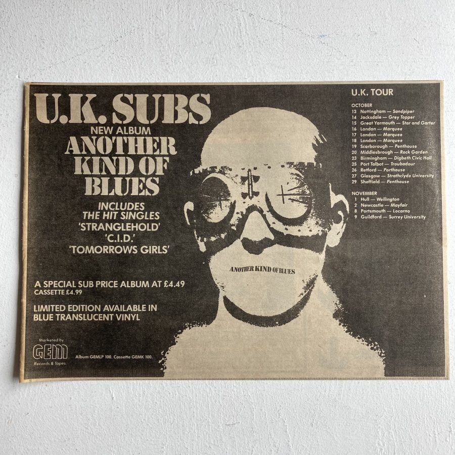 Poster - UK Subs - RetroSpectro