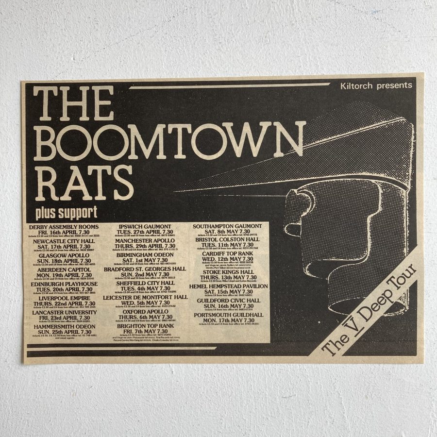 Poster - The Boom Town Rats - RetroSpectro
