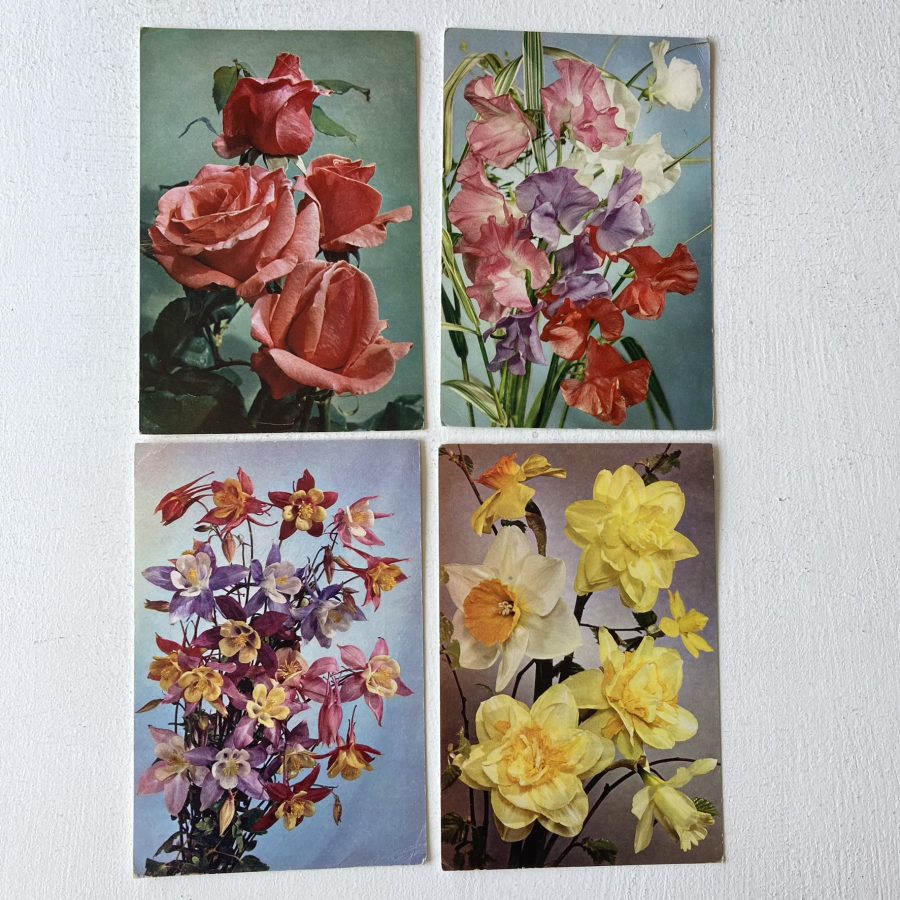 Postcards - Flowers - RetroSpectro