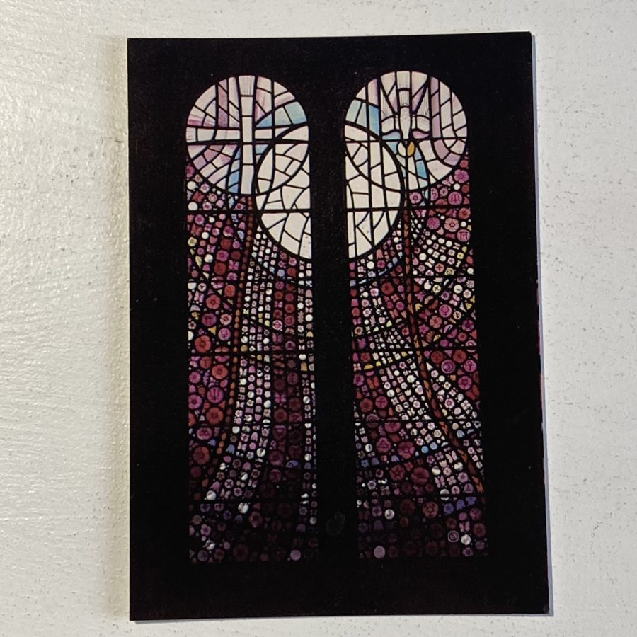 Postcard - Thanksgiving Window, Llansteffan Church - RetroSpectro