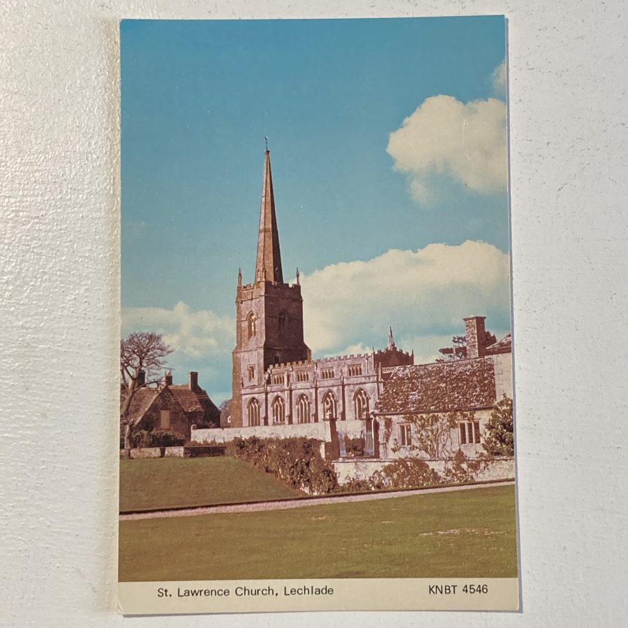Postcard - St Lawrence Church, Lechdale - RetroSpectro