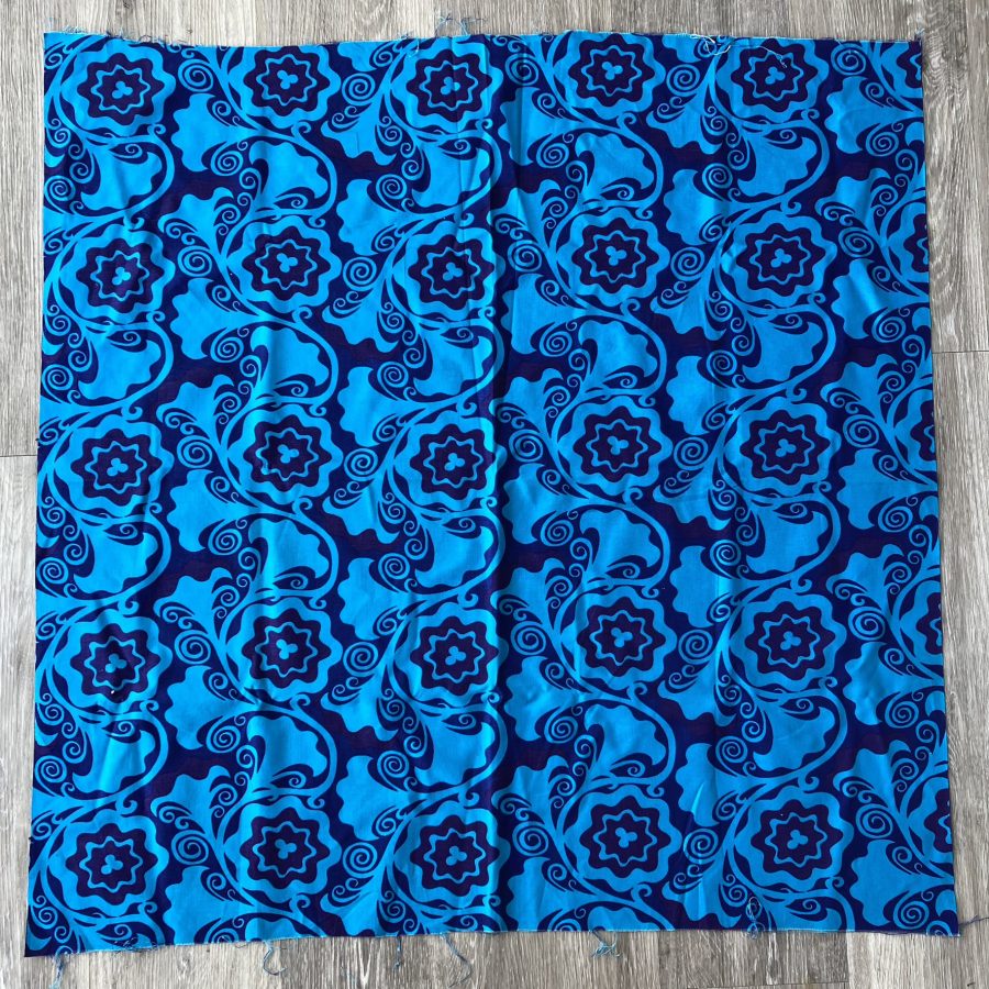 Blue Pattern Fabric - RetroSpectro