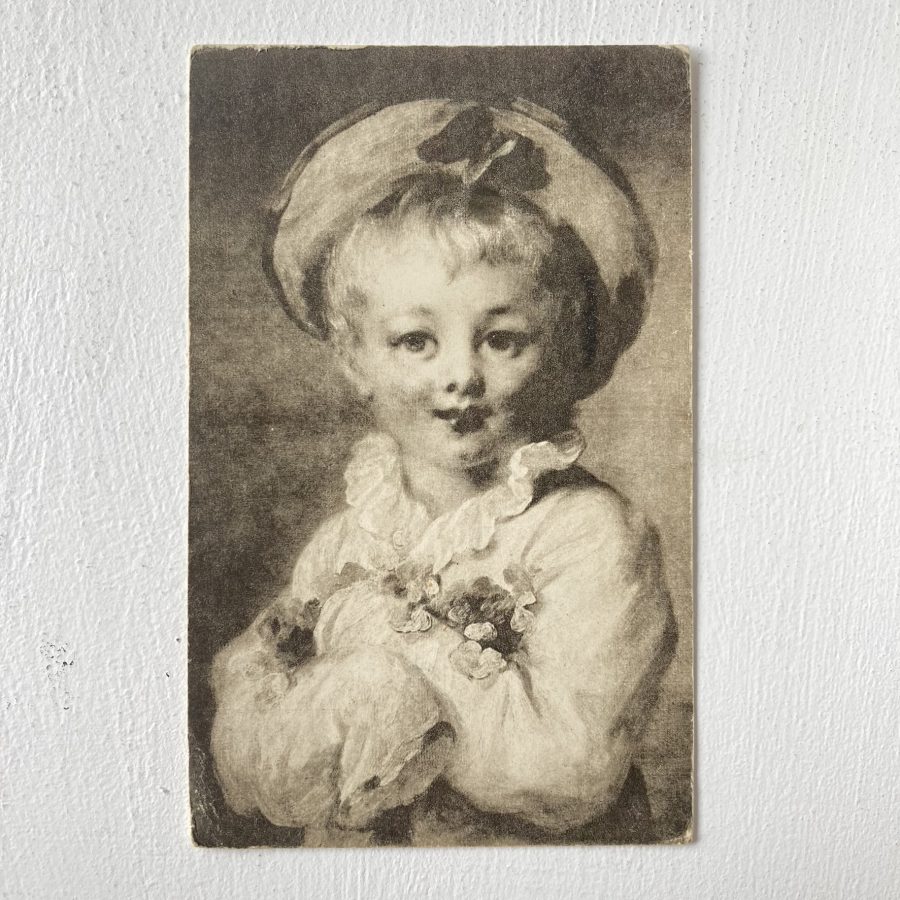 Postcard - Fragonard Portrait Of A Boy As Pierrot - RetroSpectro