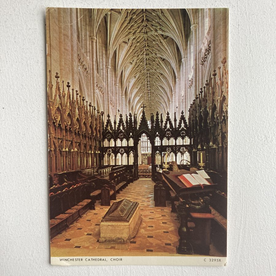 Postcard - Winchester Cathedral, Choir - RetroSpectro