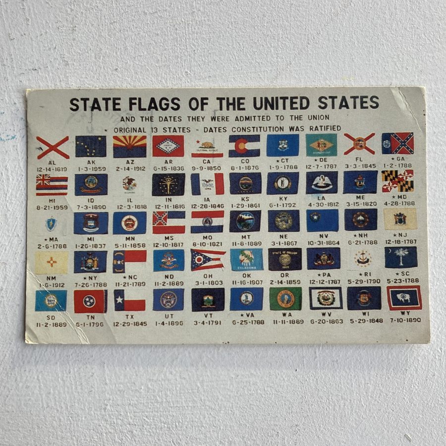 Postcard - State Flags Of The United States - RetroSpectro