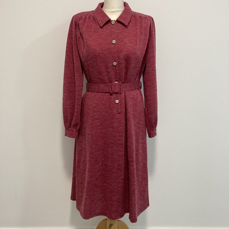 Red Shirt Dress - RetroSpectro