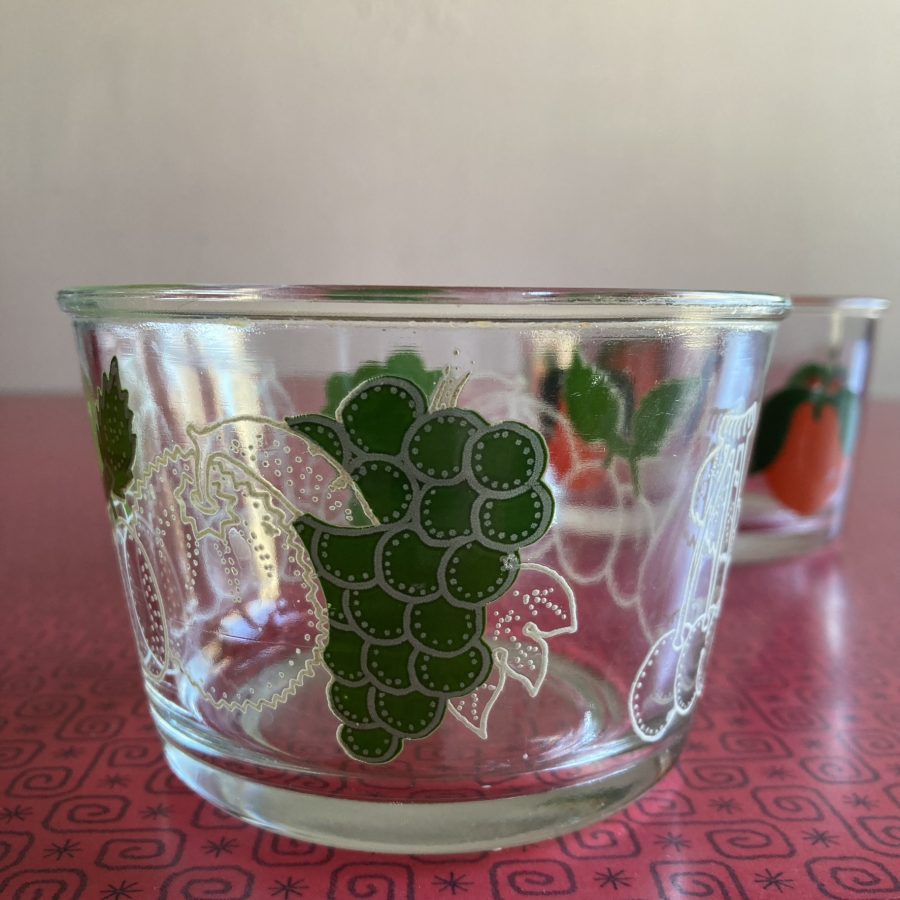 Fruit Pattern Bowls - RetroSpectro