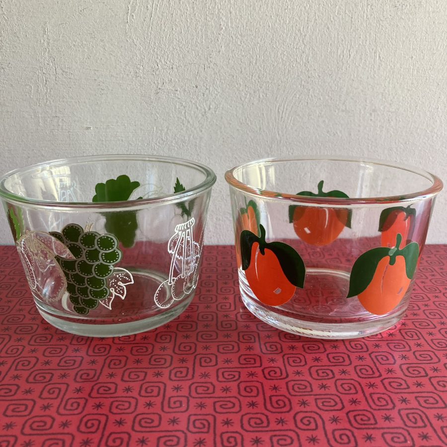 Fruit Pattern Bowls - RetroSpectro
