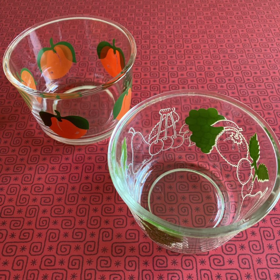 Fruit Pattern Bowls - RetroSpectro