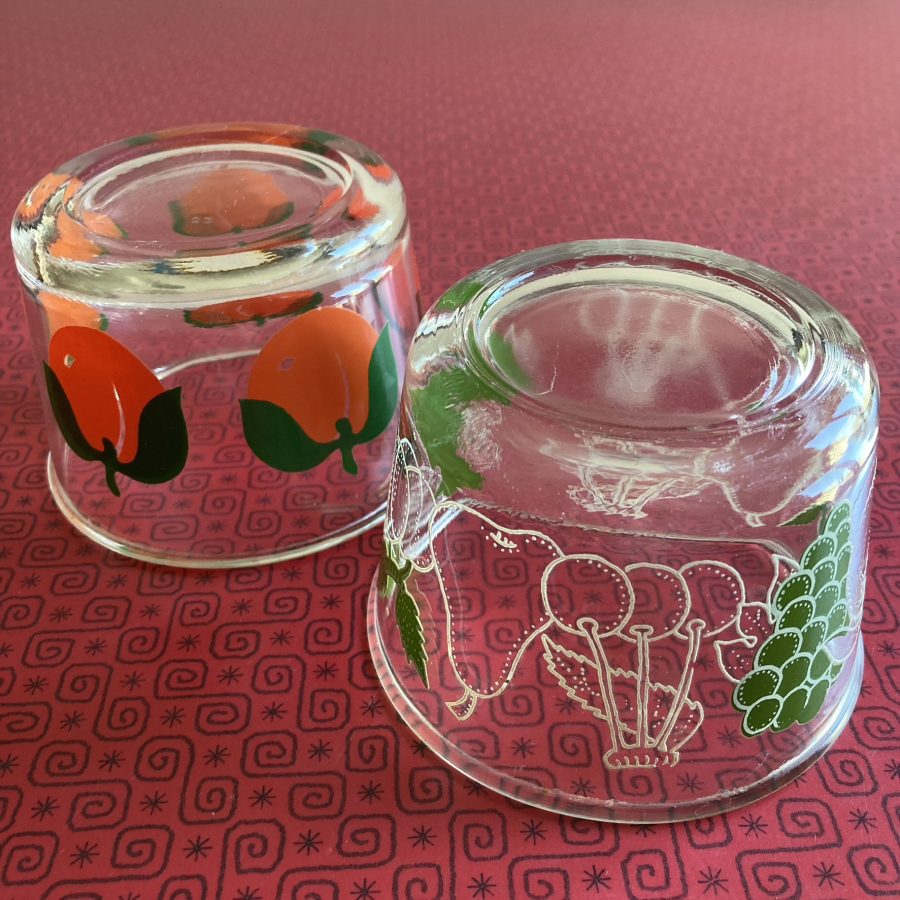 Fruit Pattern Bowls - RetroSpectro