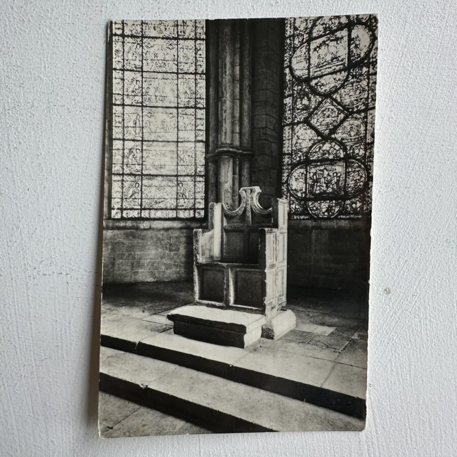 Postcard - St Augustines Chair, Canterbury Cathedral - RetroSpectro
