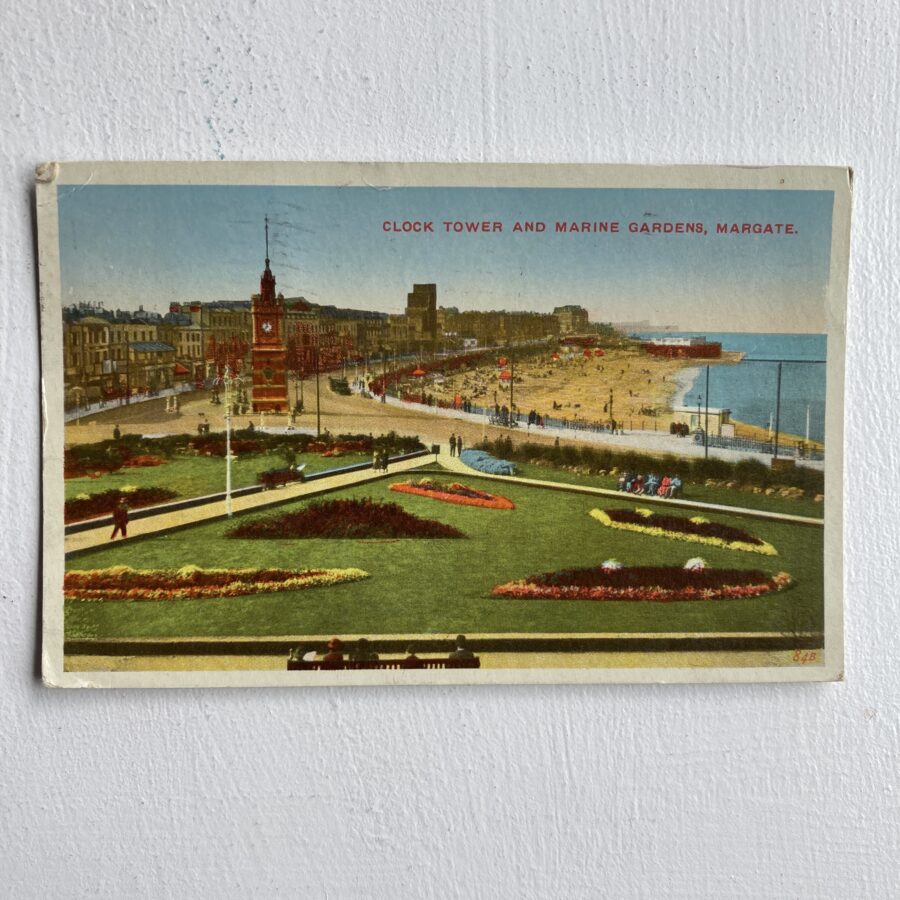 Postcard - Clock Tower & Marine Gardens, Margate - RetroSpectro